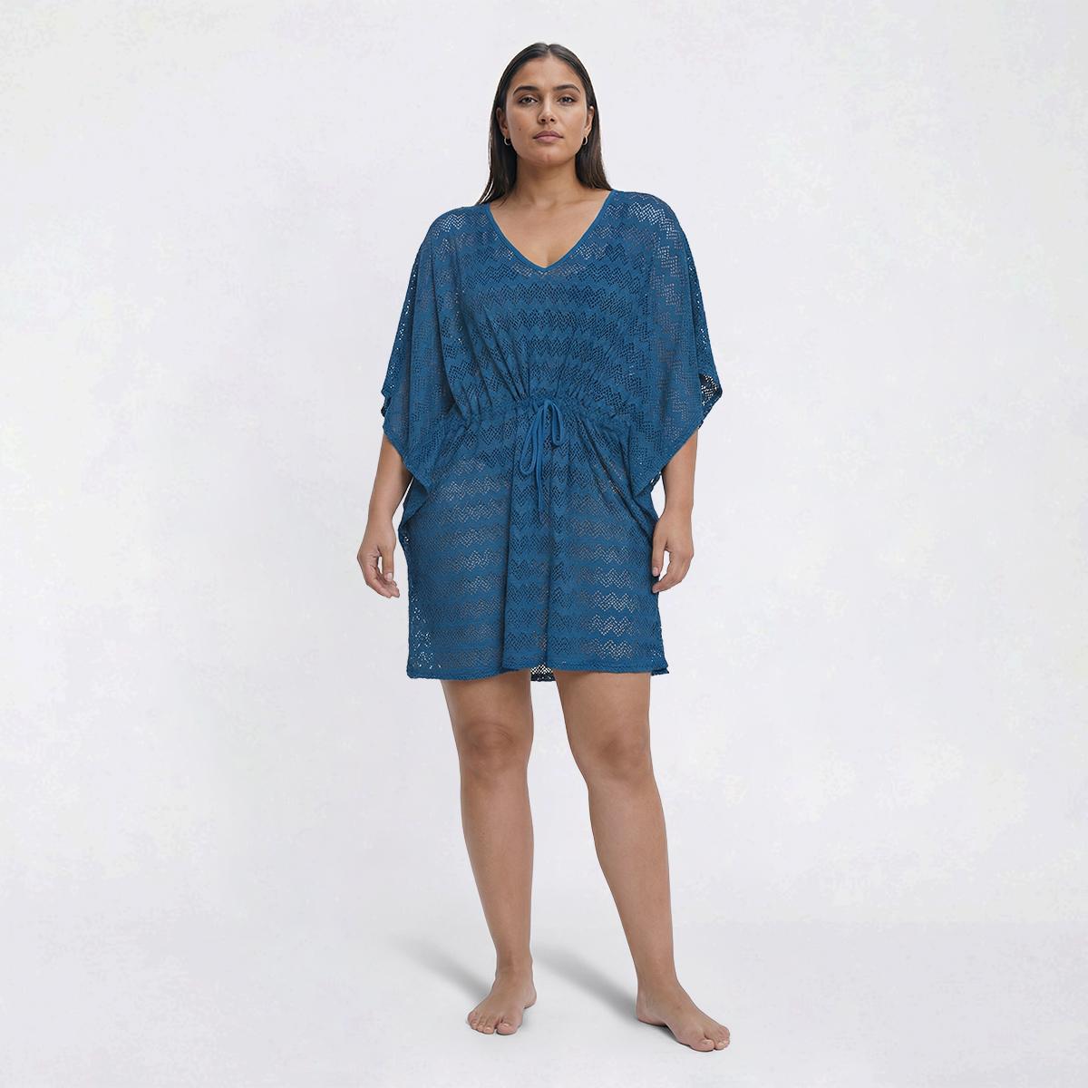 Click here for Plus Size Cover Me Crochet Kaftan Swim Cover Up prices